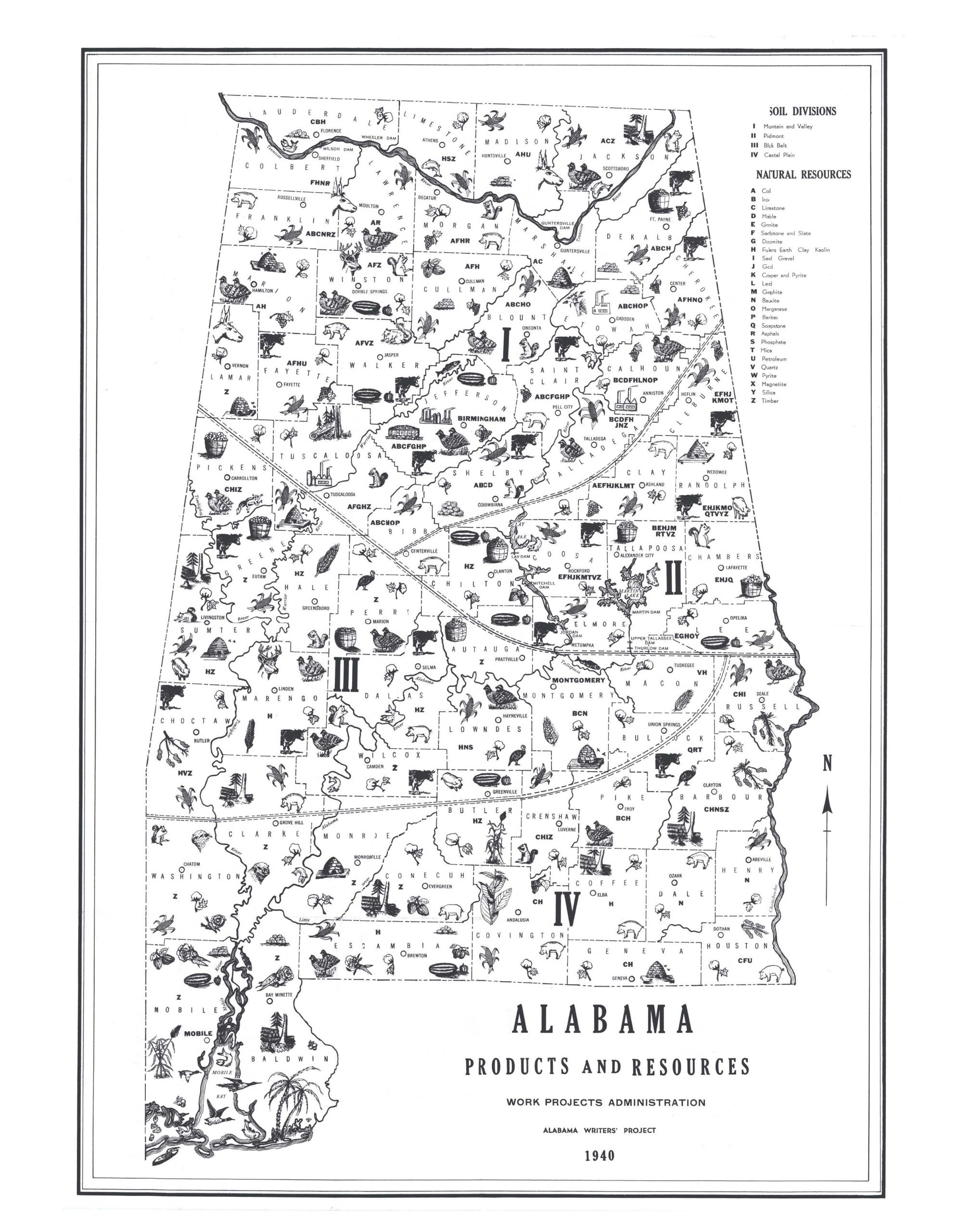 Shop Maps and Posters | Alabama Original | Alabama Original